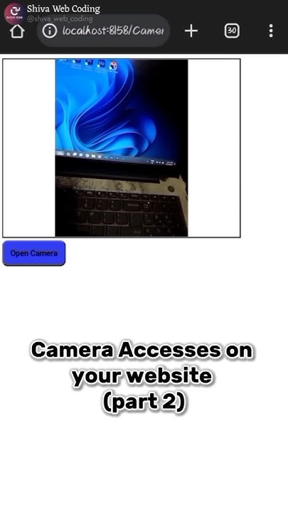 (part 2) camera Accesses on your website using #javascript - YouTube