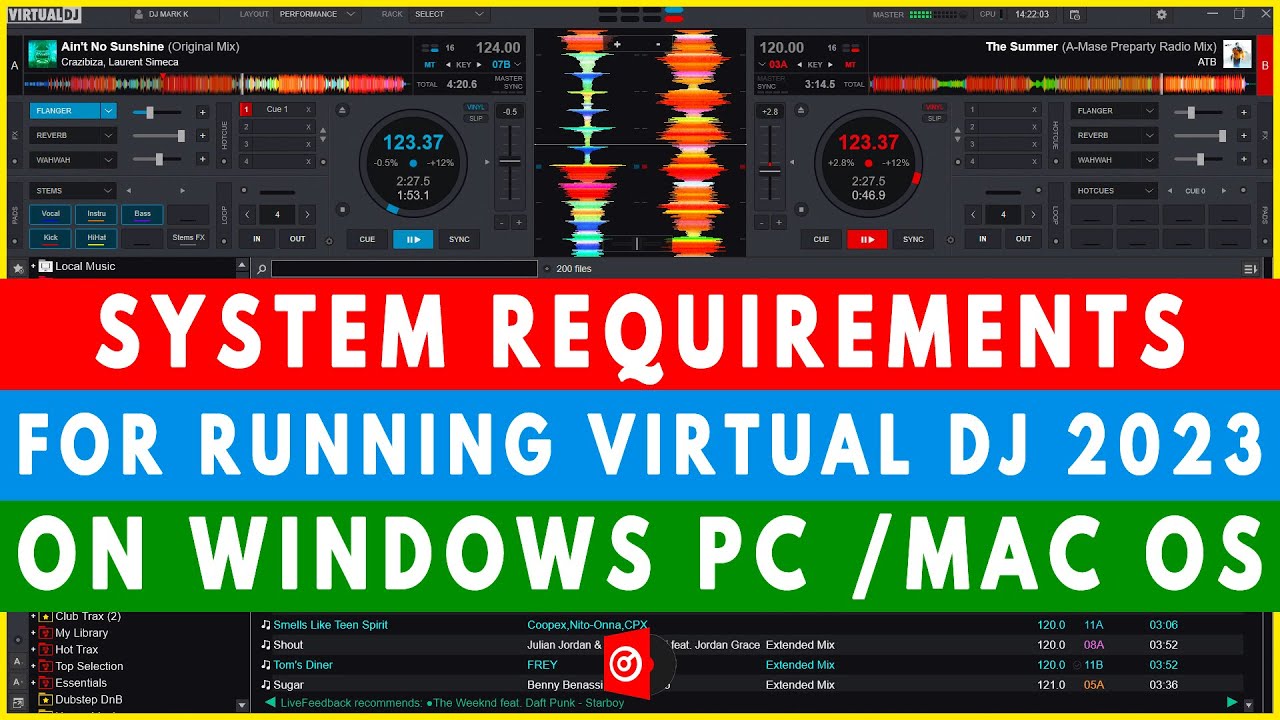 VIRTUAL DJ 2023 - MINIMUM SYSTEM REQUIREMENTS FOR VIDEO MIXING ON ...