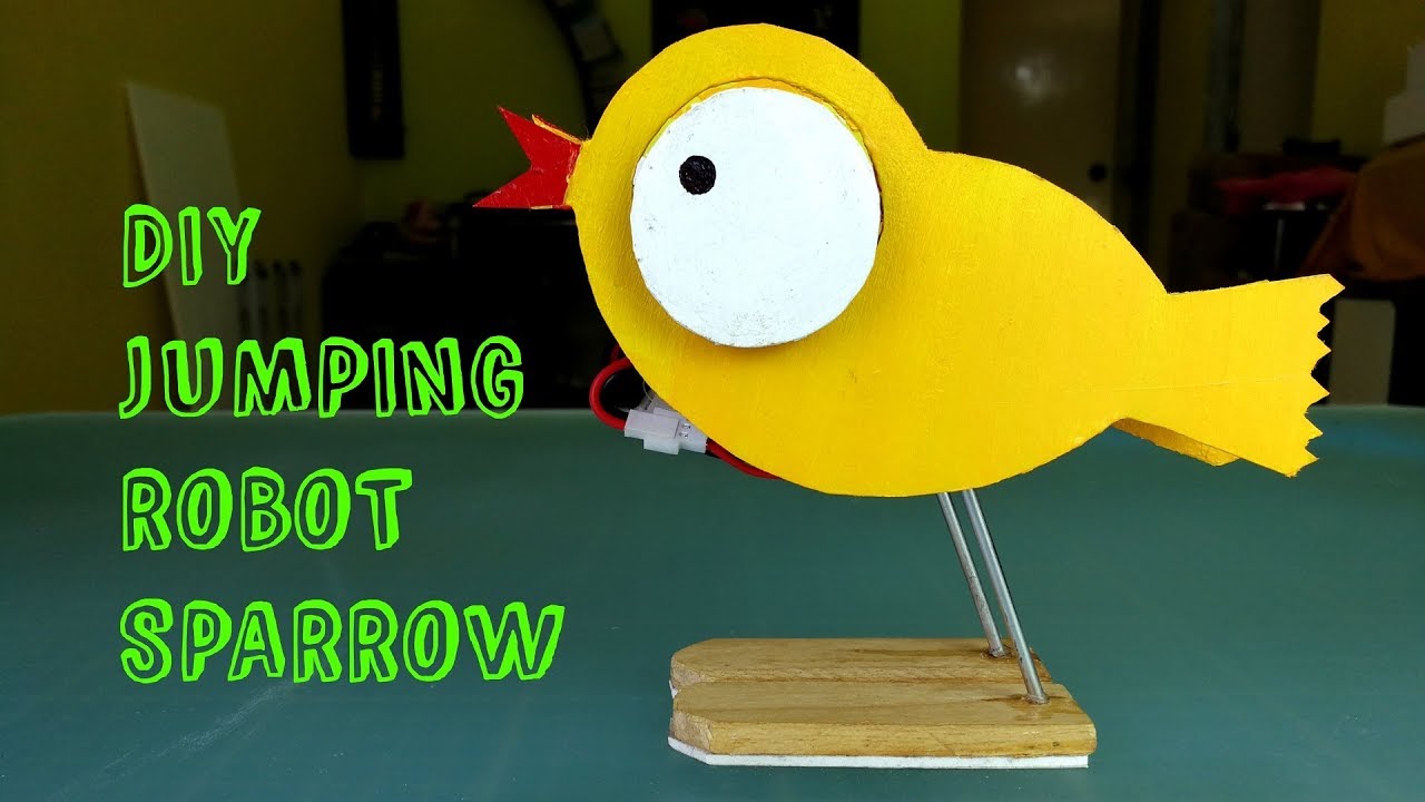 Diy Jumping Robot Sparrow - YouTube