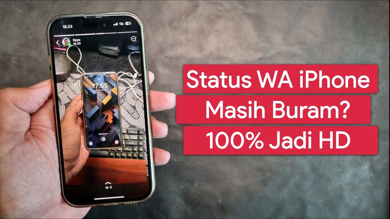 Cara Membuat Status WA HD di iPhone - YouTube