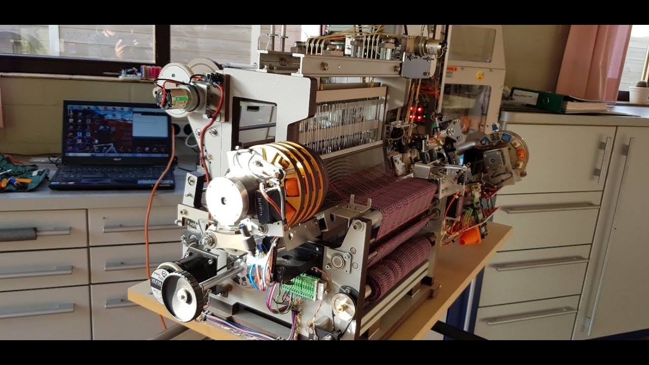 the making off the weaving machine - YouTube