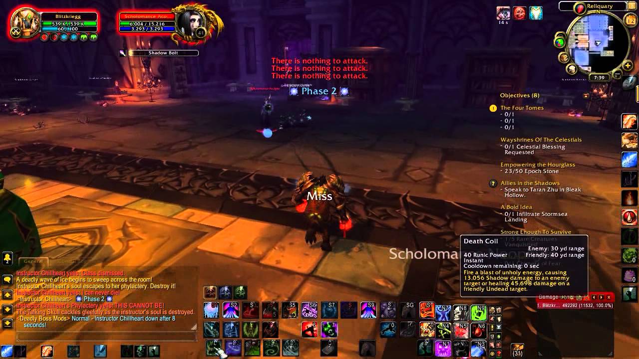 WoW Mageweave Farming Spot - Scholomance - YouTube