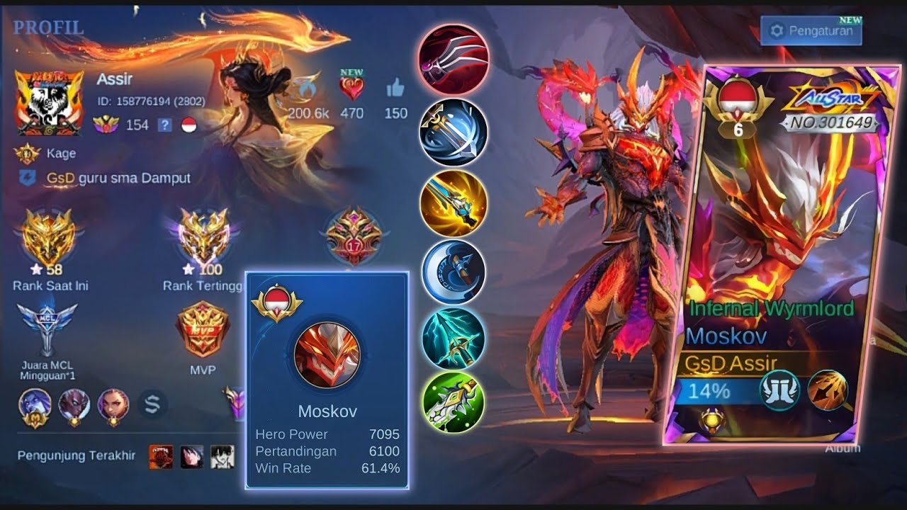 TOP SULAWESI TENGAH NO.1 MOSKOV 😱 6.100 MATCH MOSKOV 1 VS 3 DI LORD ...