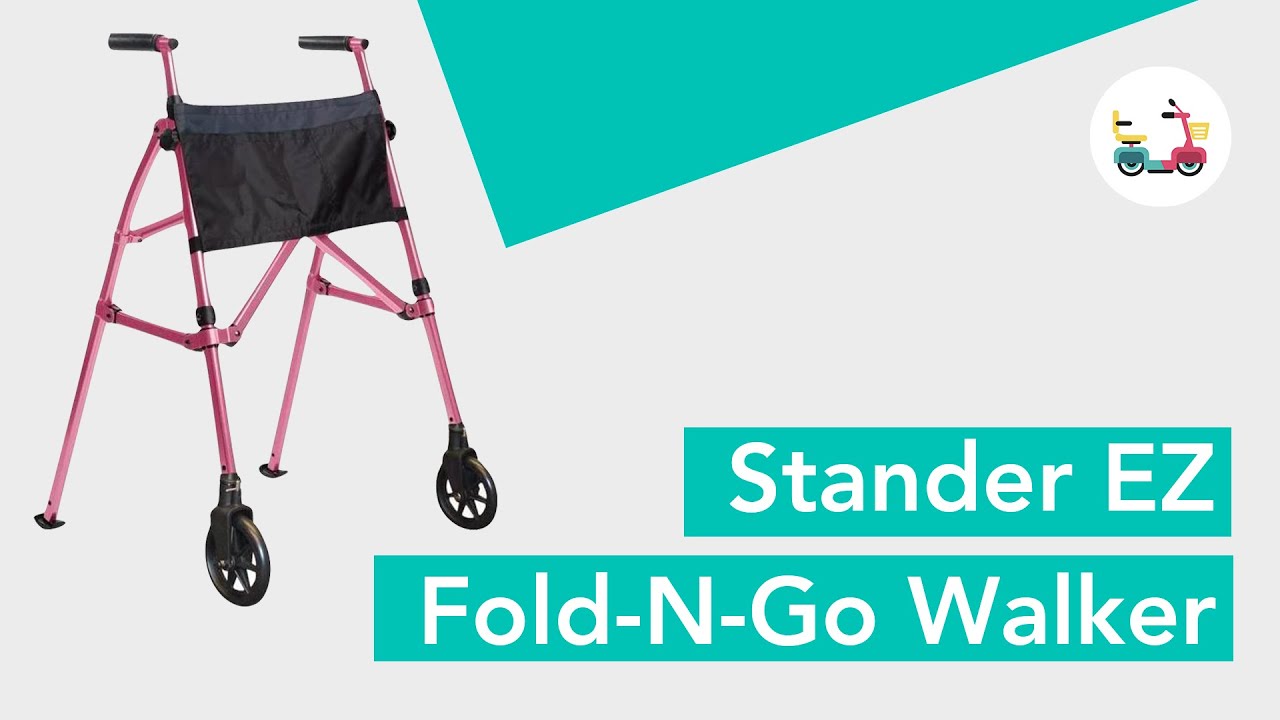 How to use Stander EZ Fold-N-Go Walker - YouTube