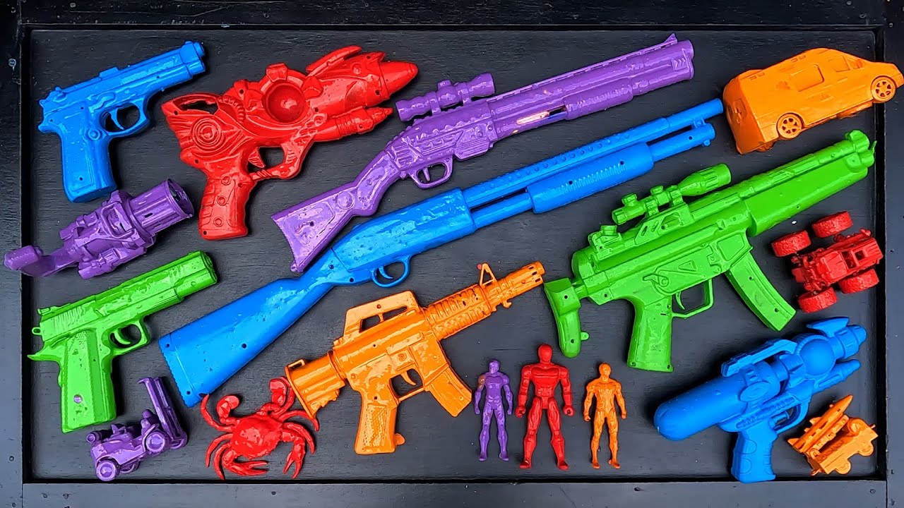 Membersihkan tembak plastik,assault rifle,ak47 seniper rifle,glock ...