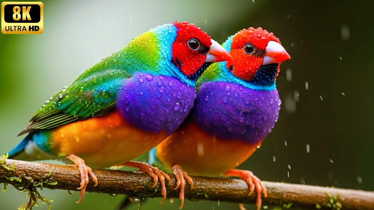 Top 100 Rarest Birds and Wildlife in the Deep Fore | 8K Ultra HDR 120 ...