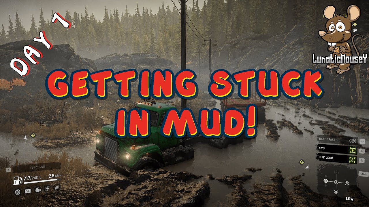 DAY 1 : Getting Stuck In Mud - YouTube
