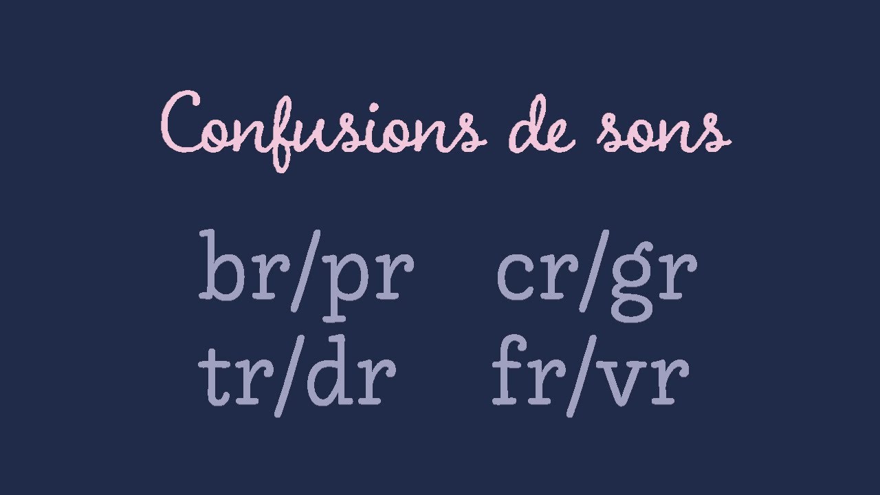 Dictée O14 : Confusions de sons br/pr - cr/gr - tr/dr - fr/vr - YouTube