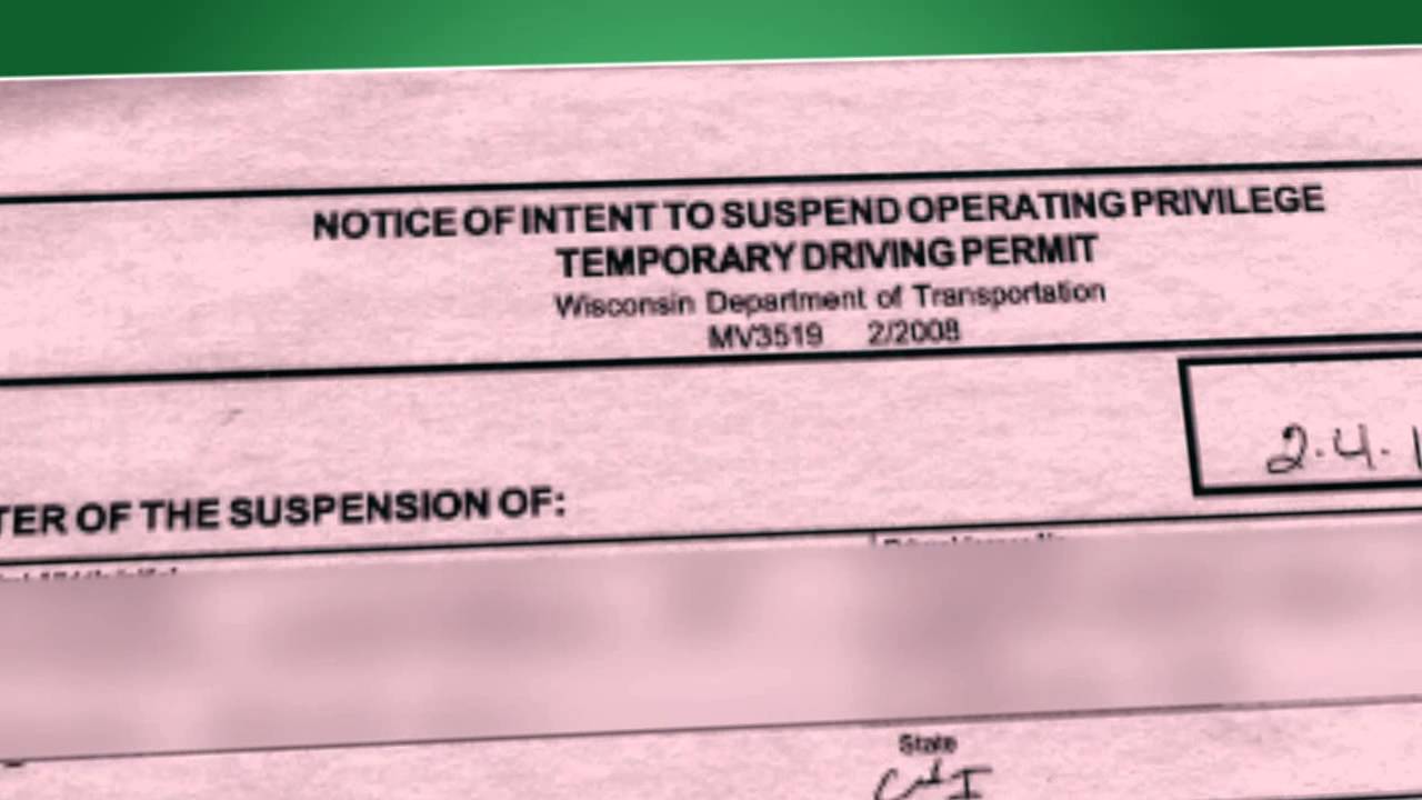Wisconsin OWI DUI License Consequences Of Wisconsin OWI DUI - YouTube