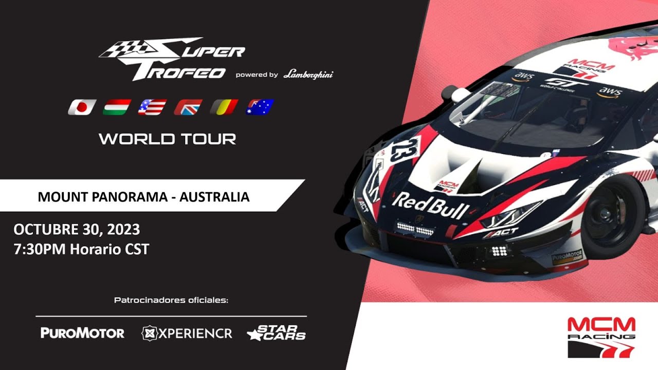 MCM Racing Super Trofeo | World Tour | Mount Panorama | Fecha 3 - YouTube