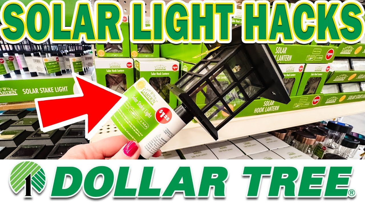 Beautiful Outdoor Decor Using Dollar Tree Solar Lights On A Budget ...