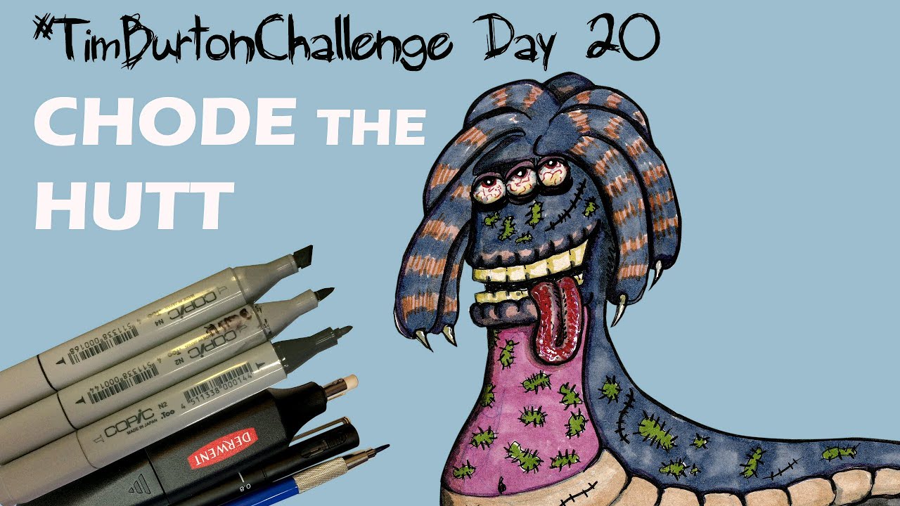 Drawing Tripping The Rift Chode #Burtonesque | #TimBurtonChallenge 💀🦇 ...