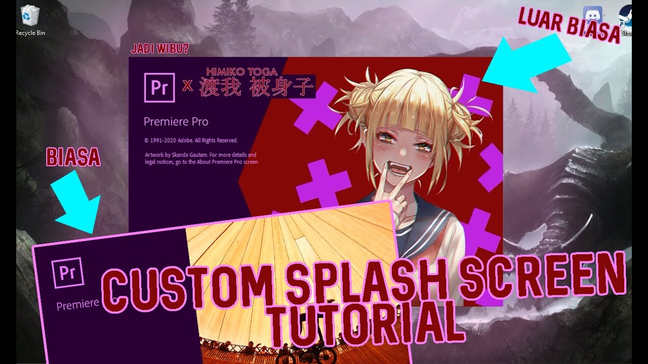 CARA BIKIN CUSTOM SPLASH SCREEN / COVER DEPAN PREMIERE PRO KALIAN ...
