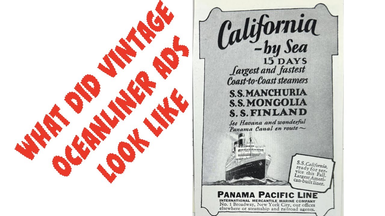Sailing Through Time: A Look at Vintage Ocean Liner Advertisements ...