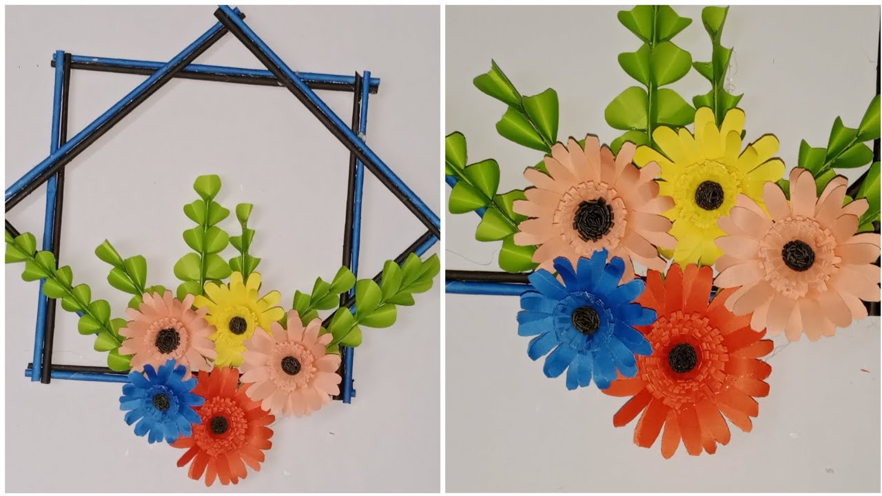 How to make beautiful wall hanging with Paper Il wall haning with Paper ...
