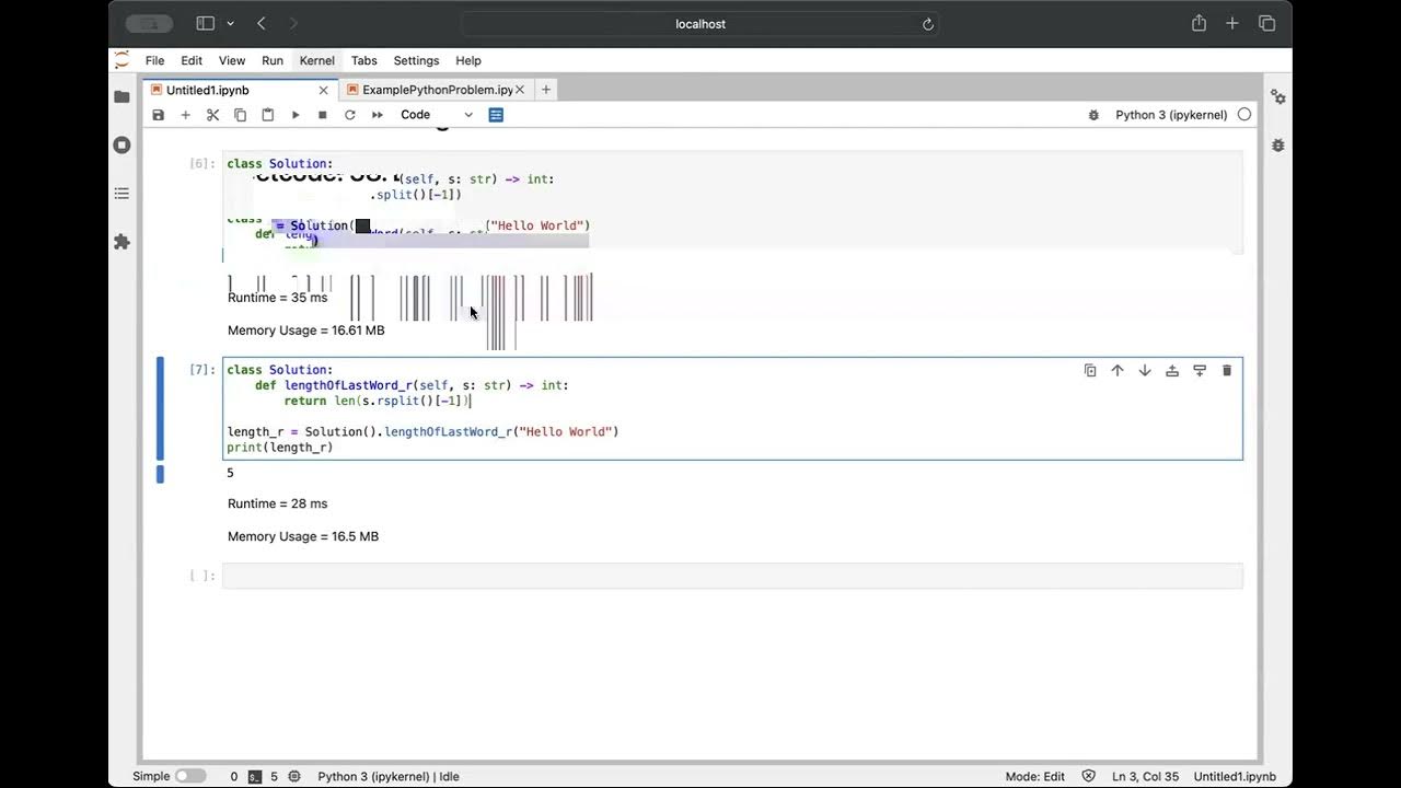 Leetcode: 58 Length of Last Word optimization with single letter - YouTube