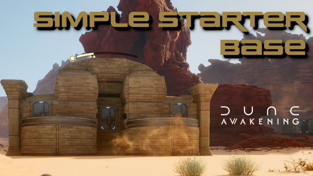 How to build a simple starter base in Dune: Awakening - YouTube