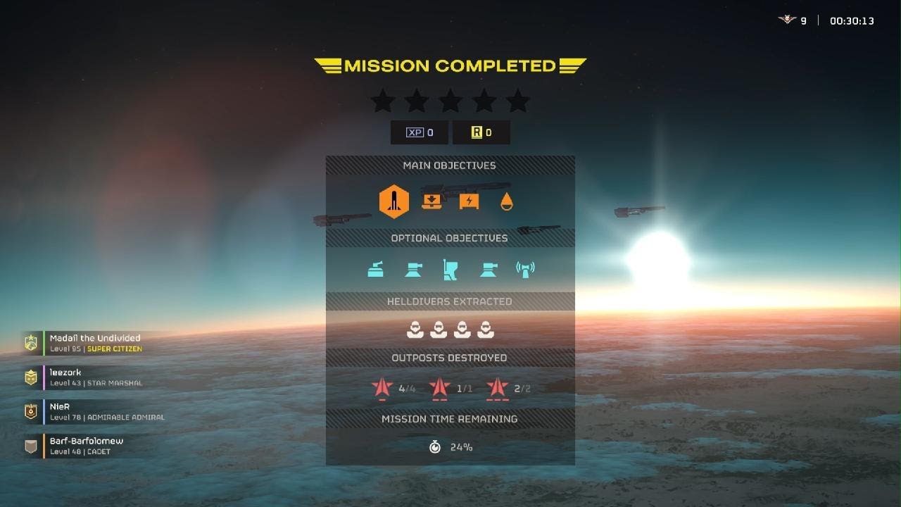 100% Helldive difficulty Mission Completed HELLDIVERS 2 - YouTube