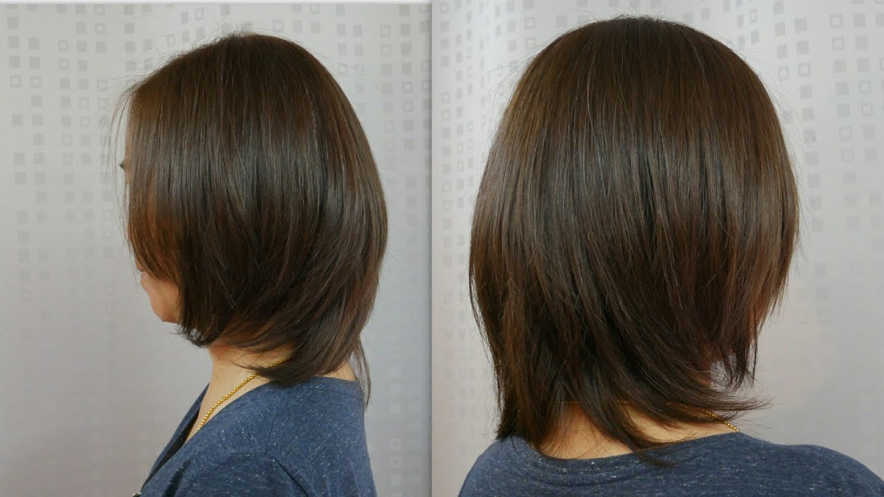 Short hair cut ซอยผม สไลด์ผม style Vee - YouTube