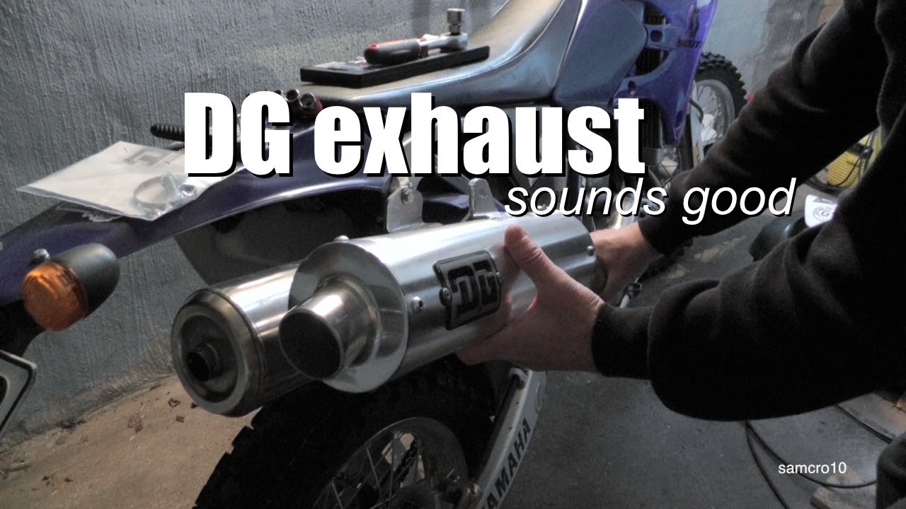 DG R Series exhaust on Yamaha WR450 - YouTube
