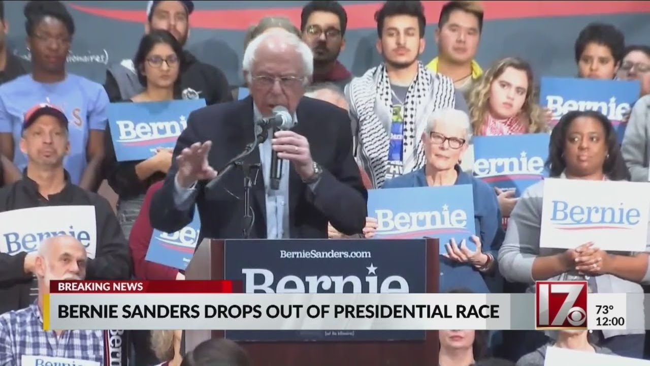 Sanders drops out of presidential race - YouTube