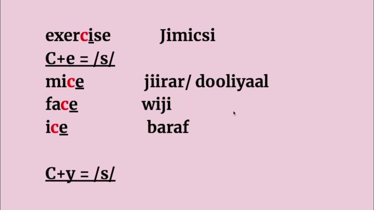 THE LETTER ( C ) READING PHONIC ENGLISH - YouTube