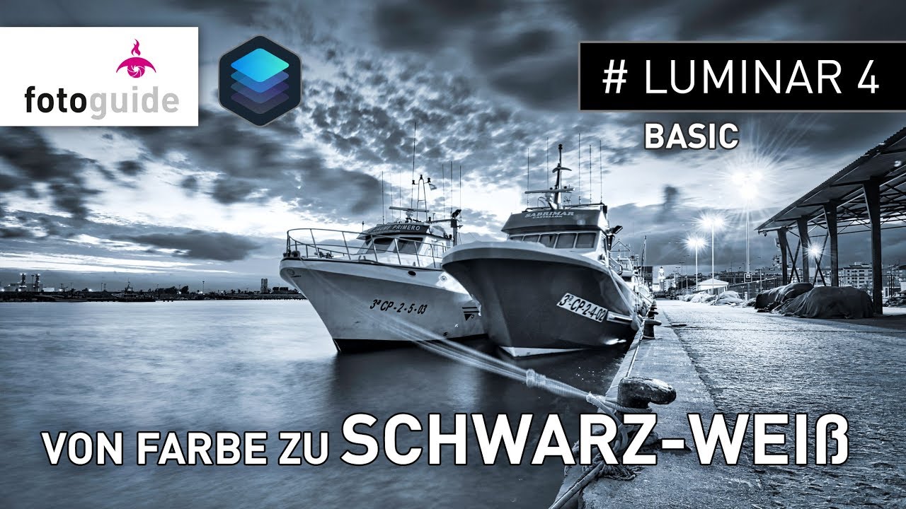 Luminar 4 #8 | Basic | Von Farbe zu Schwarz-Weiß | Workflow - YouTube