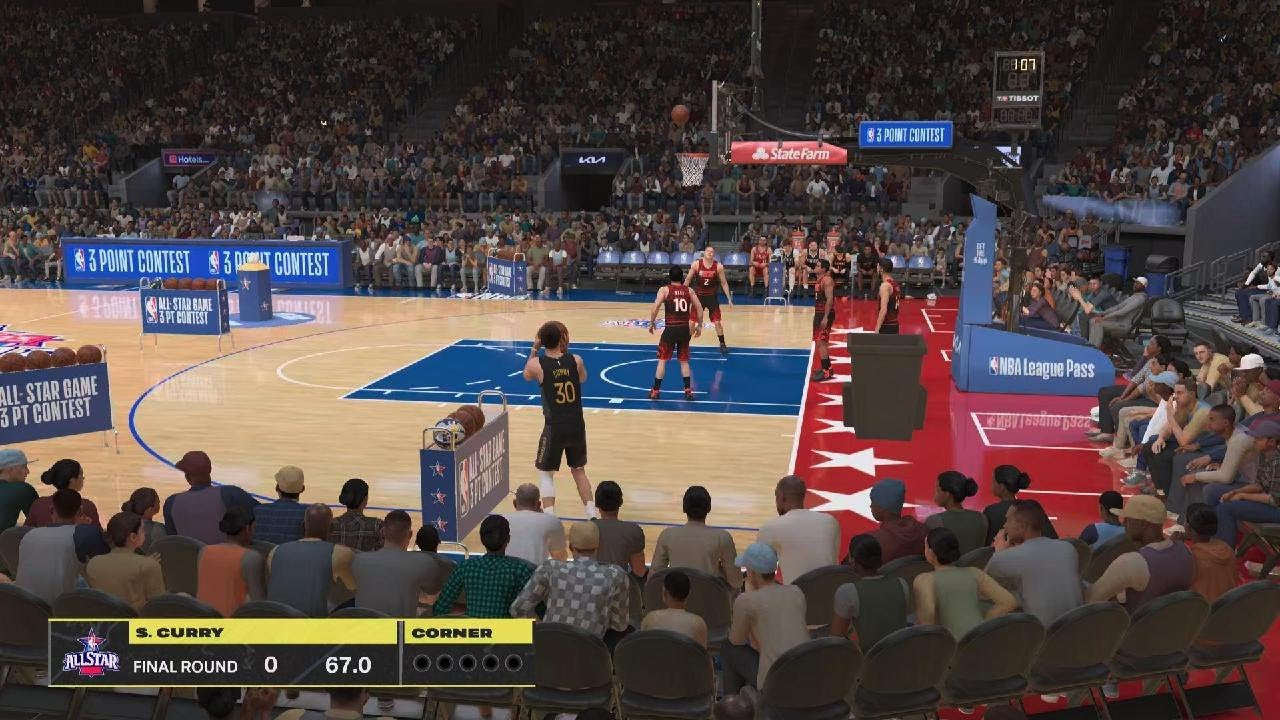 NBA 2K25 - 3 Point Contest - Stephen Curry - YouTube