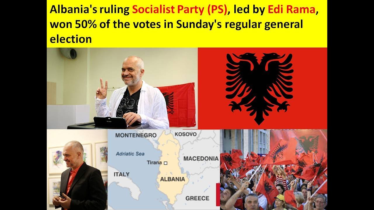 Albania's ruling Socialist Party (PS), led by Edi Rama, won 50% of the ...