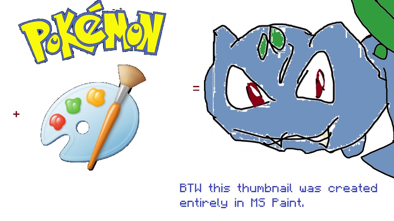 Drawing Pokémon In MS Paint (Well, more like drawing MissingNo then ...