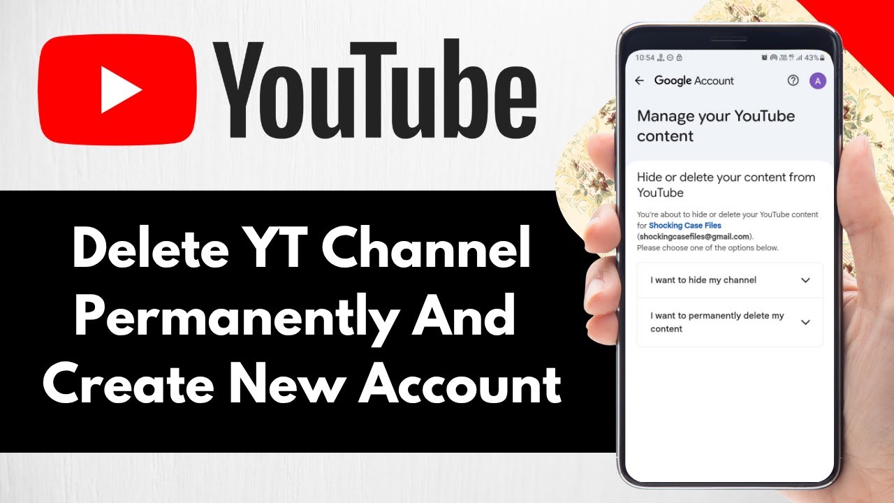 How To Delete YouTube Channel Permanently And Create New Account - Full ...