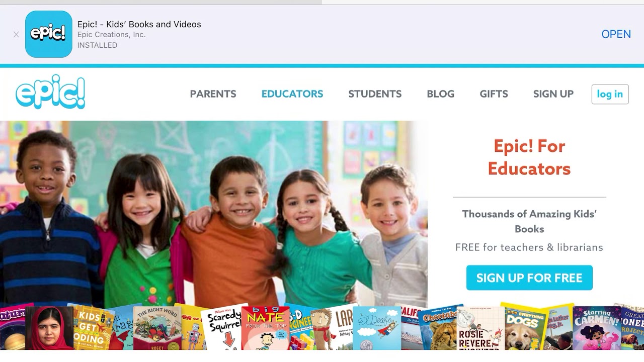 Logging into Epic Books, Teacher edition, Loading our classes via ...