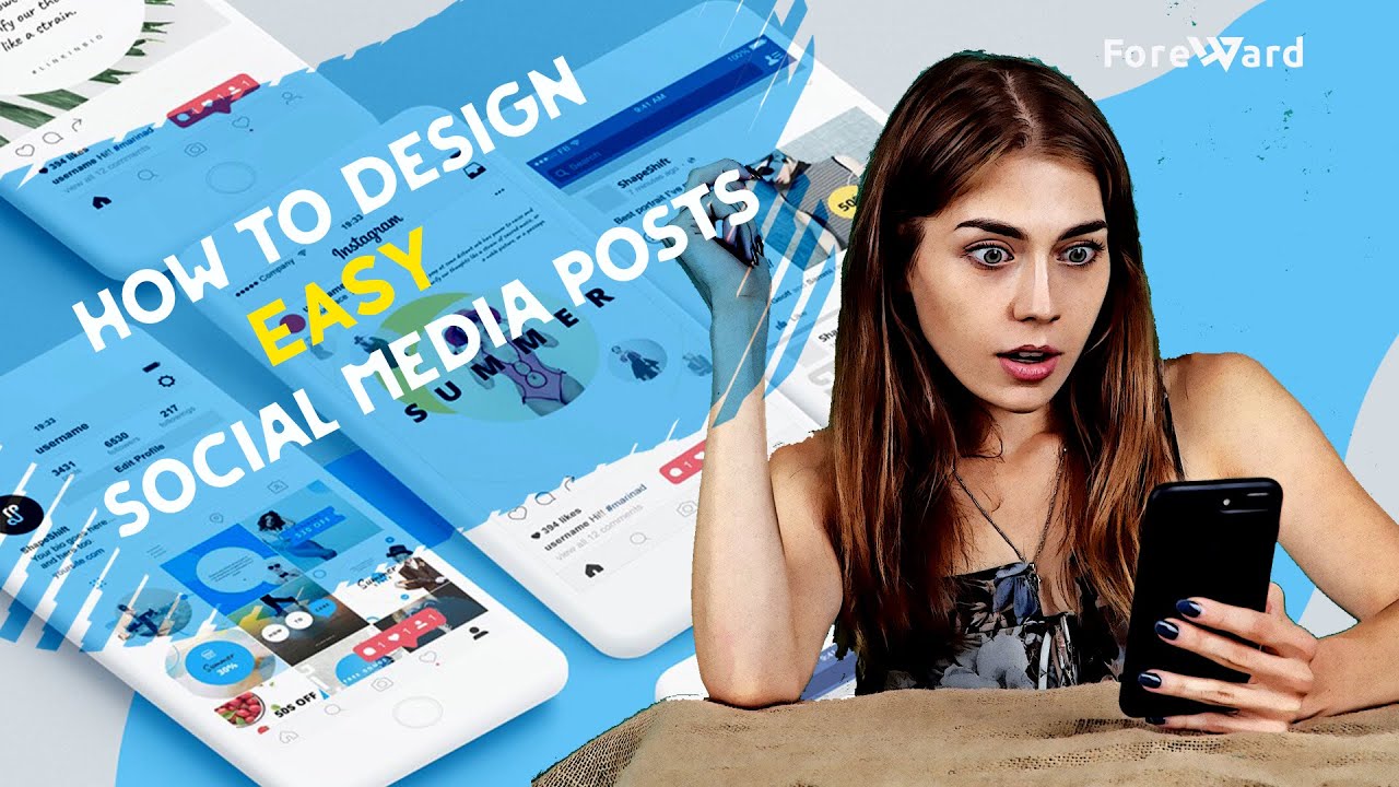 HOW TO DESIGN EASY SOCIAL MEDIA POSTS - YouTube