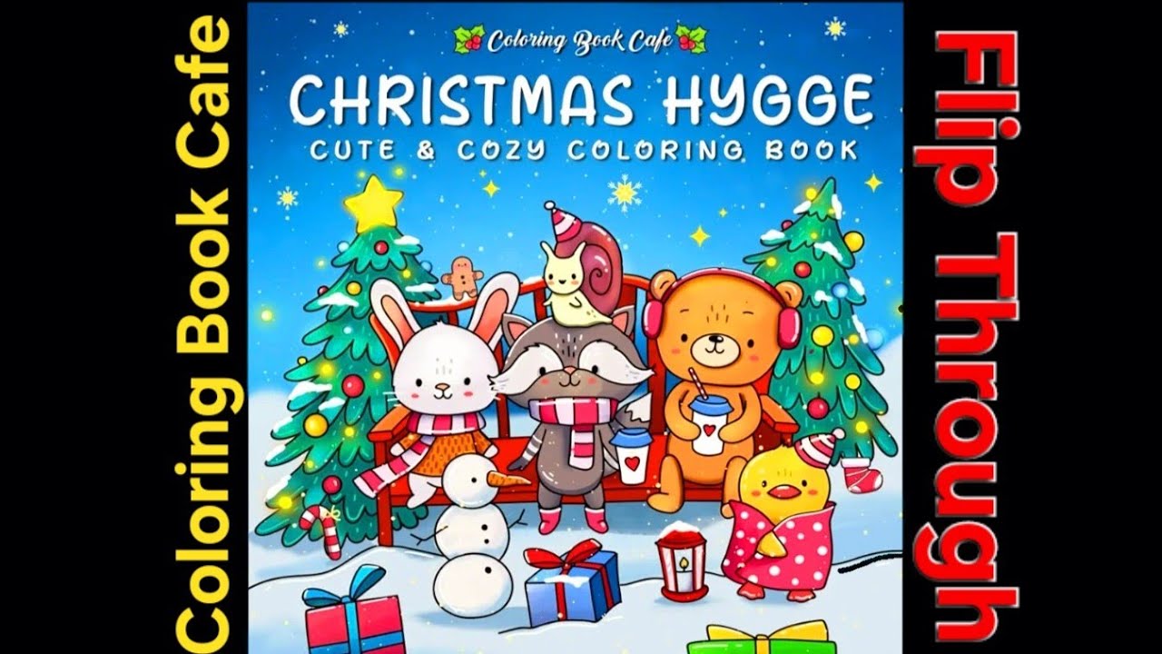 Christmas Hygge Cute and Cozy Coloring Book for Adults by Coloring Book ...