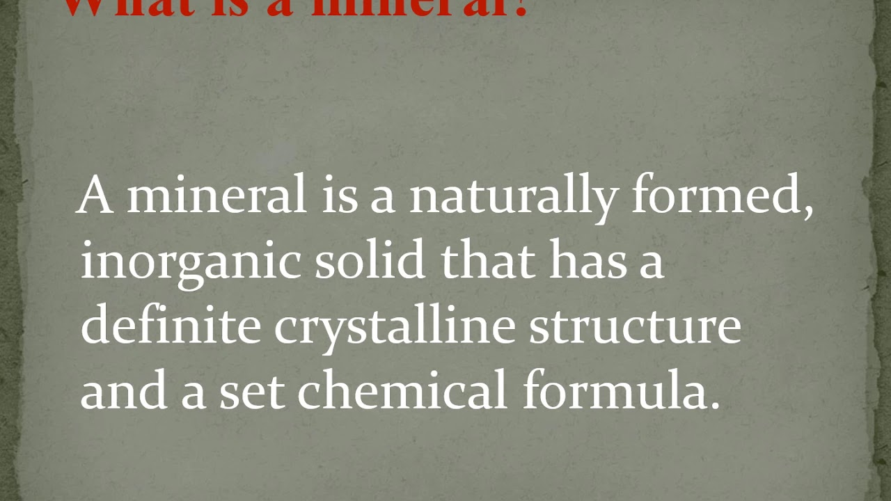 What Is A Mineral YouTube what-is-a-mineral-youtube