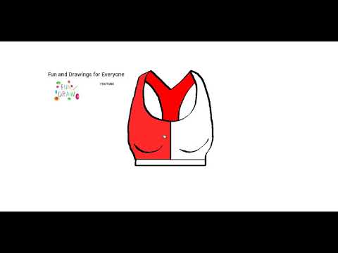 How to draw a sports bra - YouTube