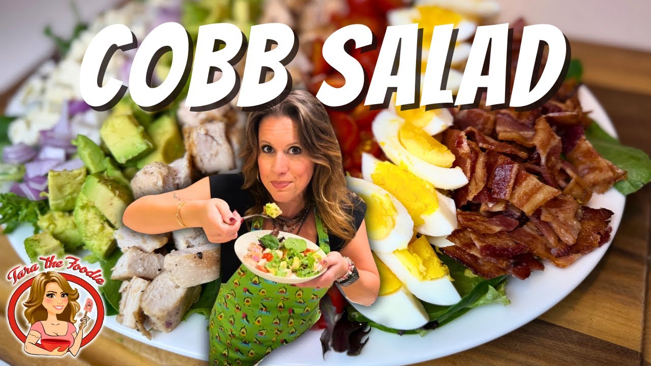 Quick and Easy Chicken Cobb Salad | Tara the Foodie - YouTube