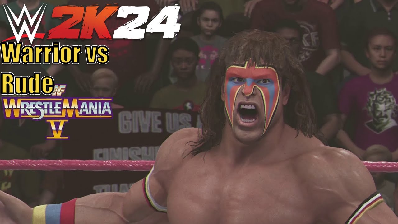 WWE2K24 SHOWCASE | MATCH 3: The Ultimate Warrior vs "Ravishing" Rick ...