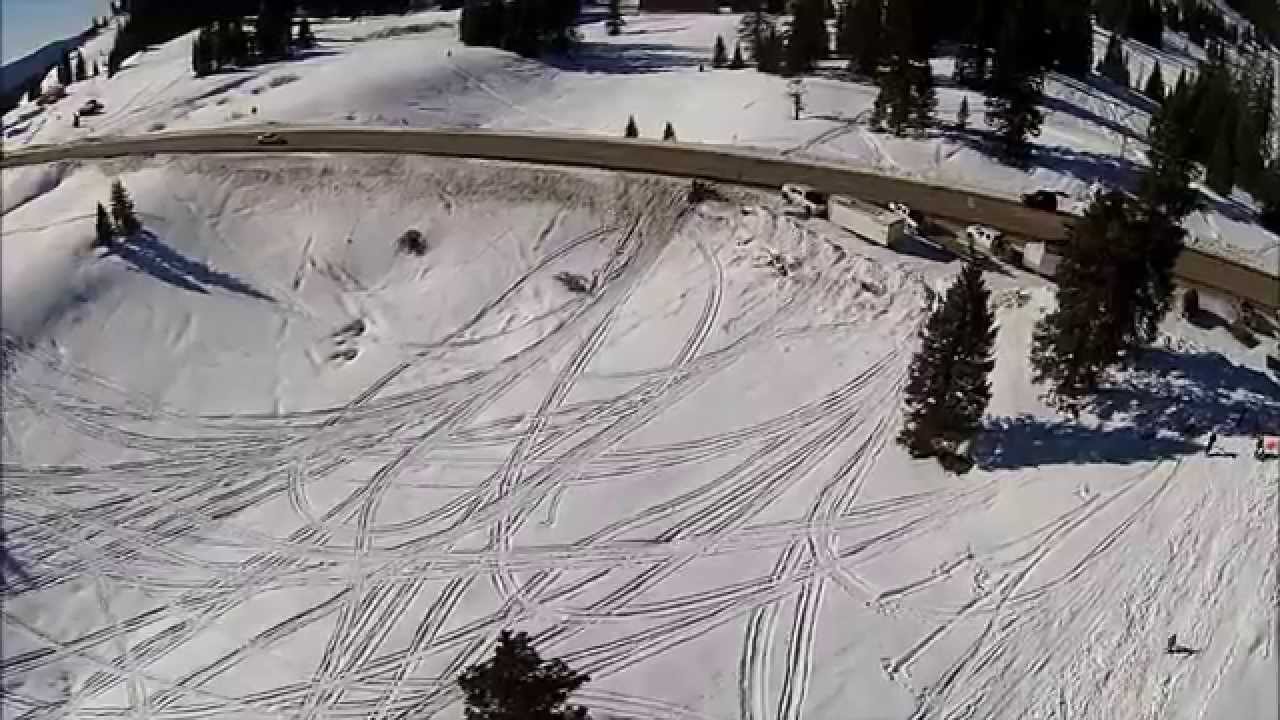 Snowmobiles in Cumbres Pass, CO - YouTube
