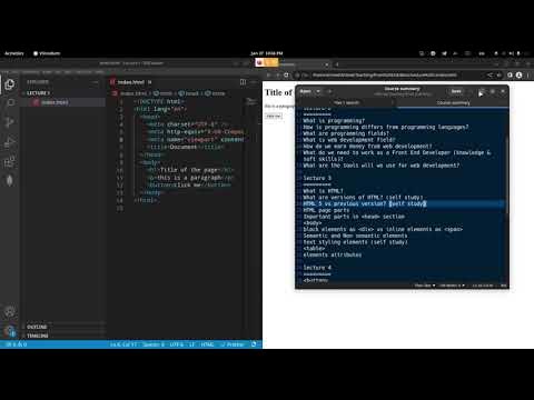 3- Front End Basic Course 2023 - Lecture 1 - part 3 - HTML Introduction (Arabic) - YouTube