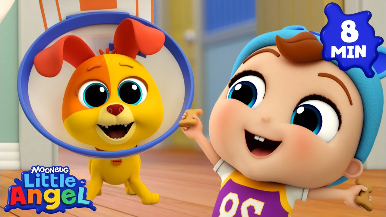 Decorating Bingo's Cone 🐶 | Little Angel Nursery Rhymes | Kids & Baby ...