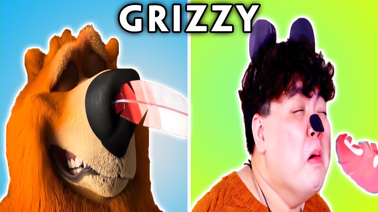 Grizzy - The Lemmings So Noisy | Grizzy In Real Life | Rainbow Parody ...