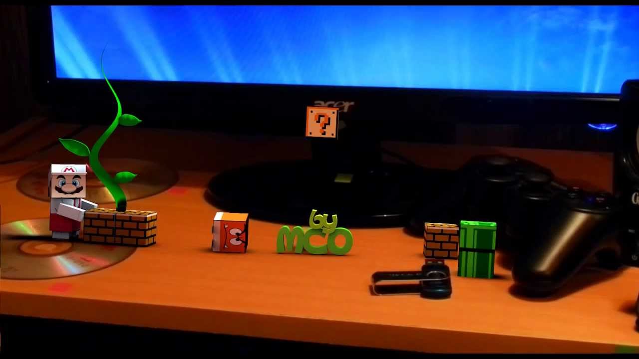 mario bros cubeecraft (cinema4d) - YouTube