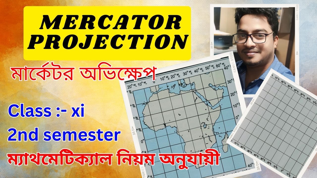 Mercator Projection // মার্কেটর অভিক্ষেপ // how to draw Mercator ...