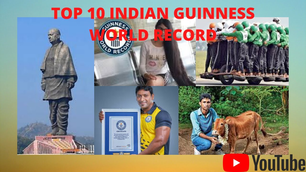 Top 10 Indian Guinness World Records | RK CREATION - YouTube