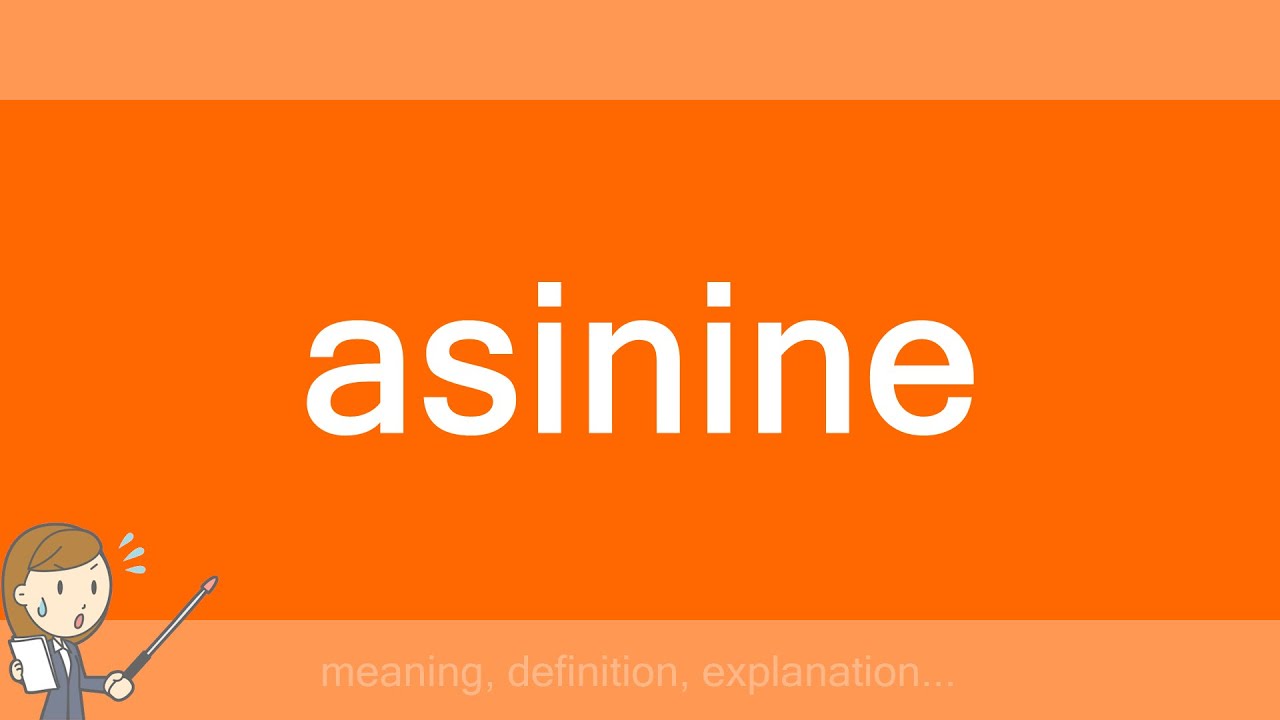 asinine - YouTube
