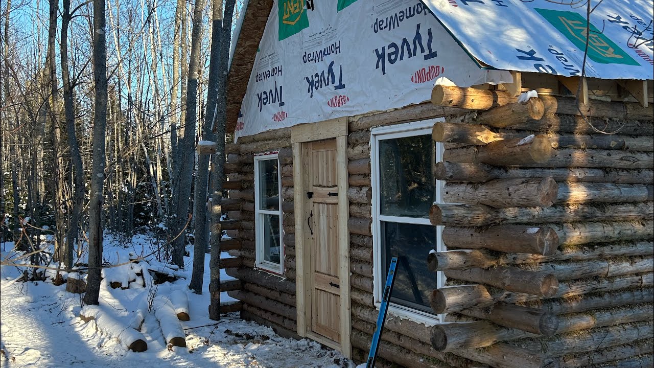 Building an Off Grid Log Cabin, wilderness, exploration, survival ...
