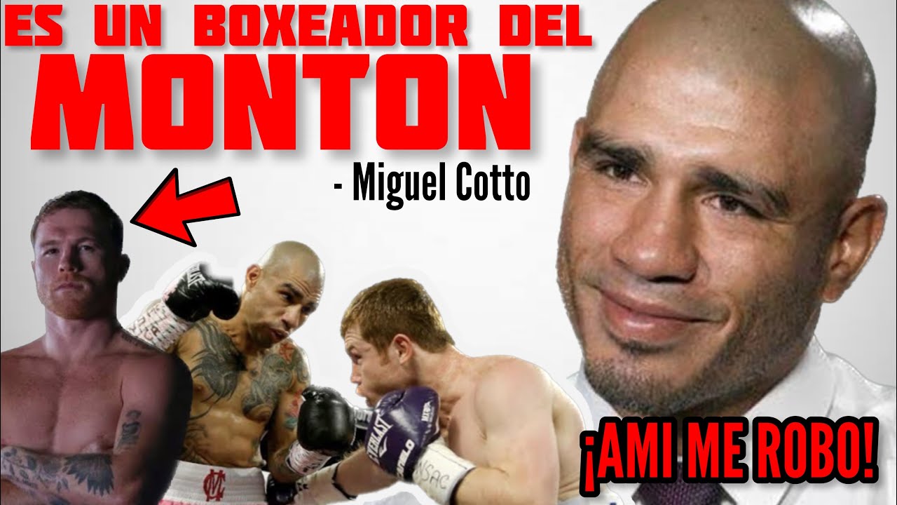 ¡ARREMETIÓ CONTRA CANELO! Miguel Cotto ASEGURA que Canelo es un ...