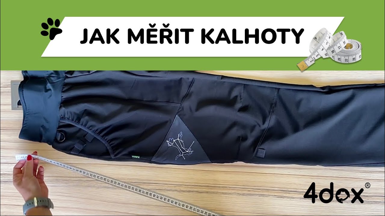Jak měřit kalhoty? 4dox - YouTube