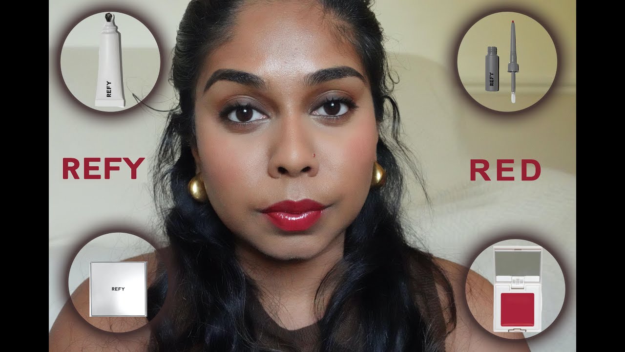 Refy Red Lip on Brown Skin - YouTube